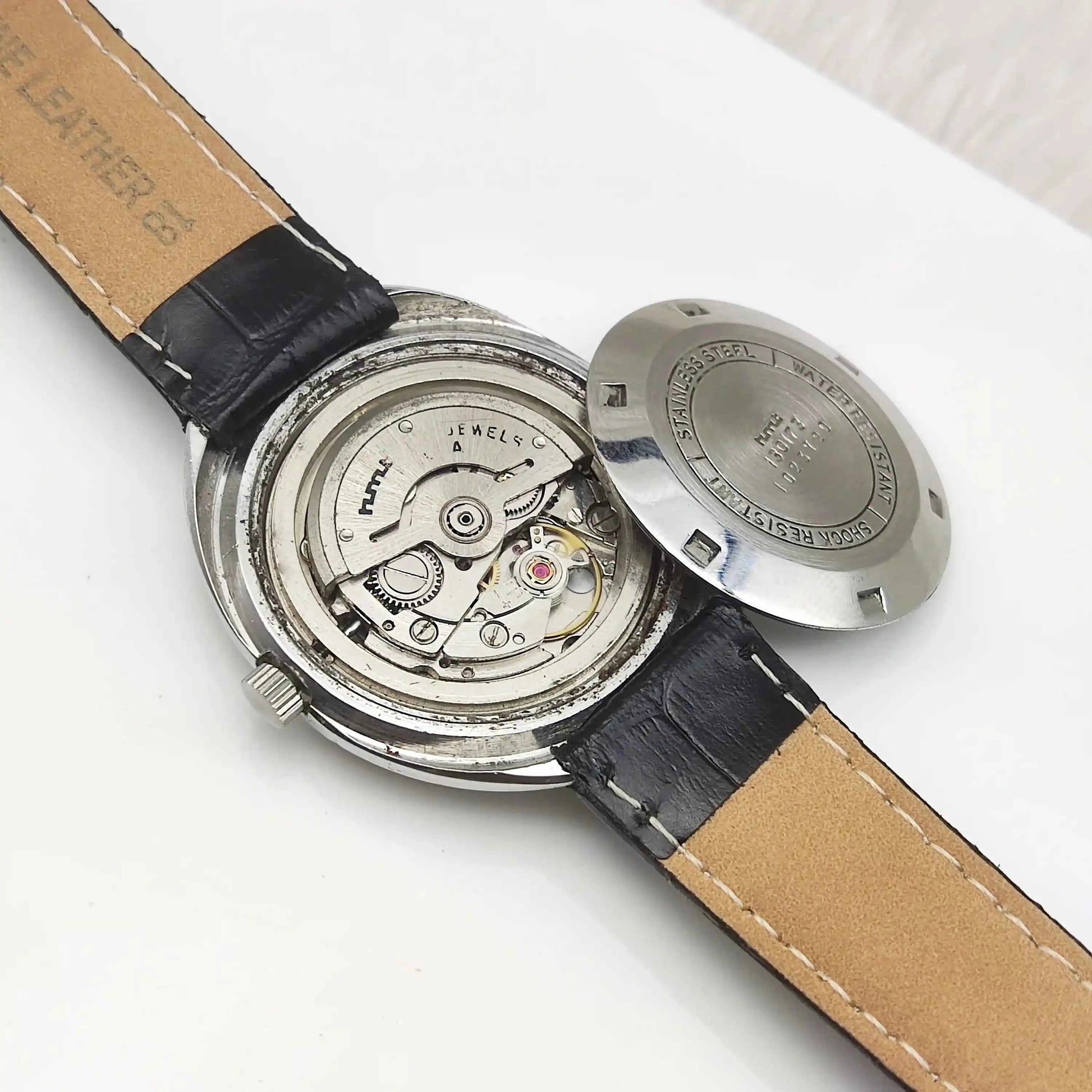 HMT Arvind Automatic Watch - 21 Jewels Cloud Dial, Day Date Function ...